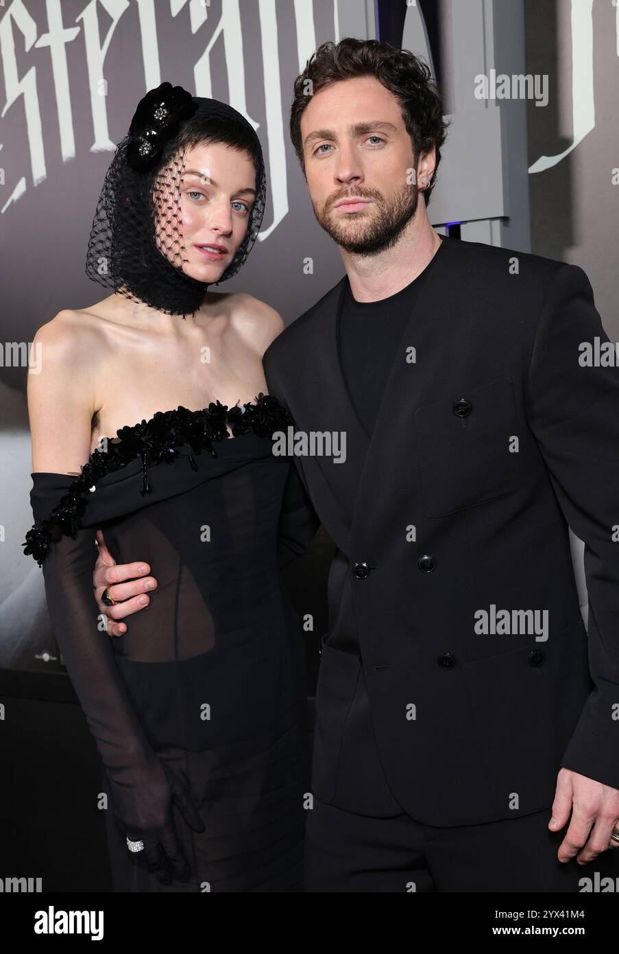 Los Angeles, Ca. 12th Dec, 2024. Emma Corrin, Aaron Taylor-Johnson at ...