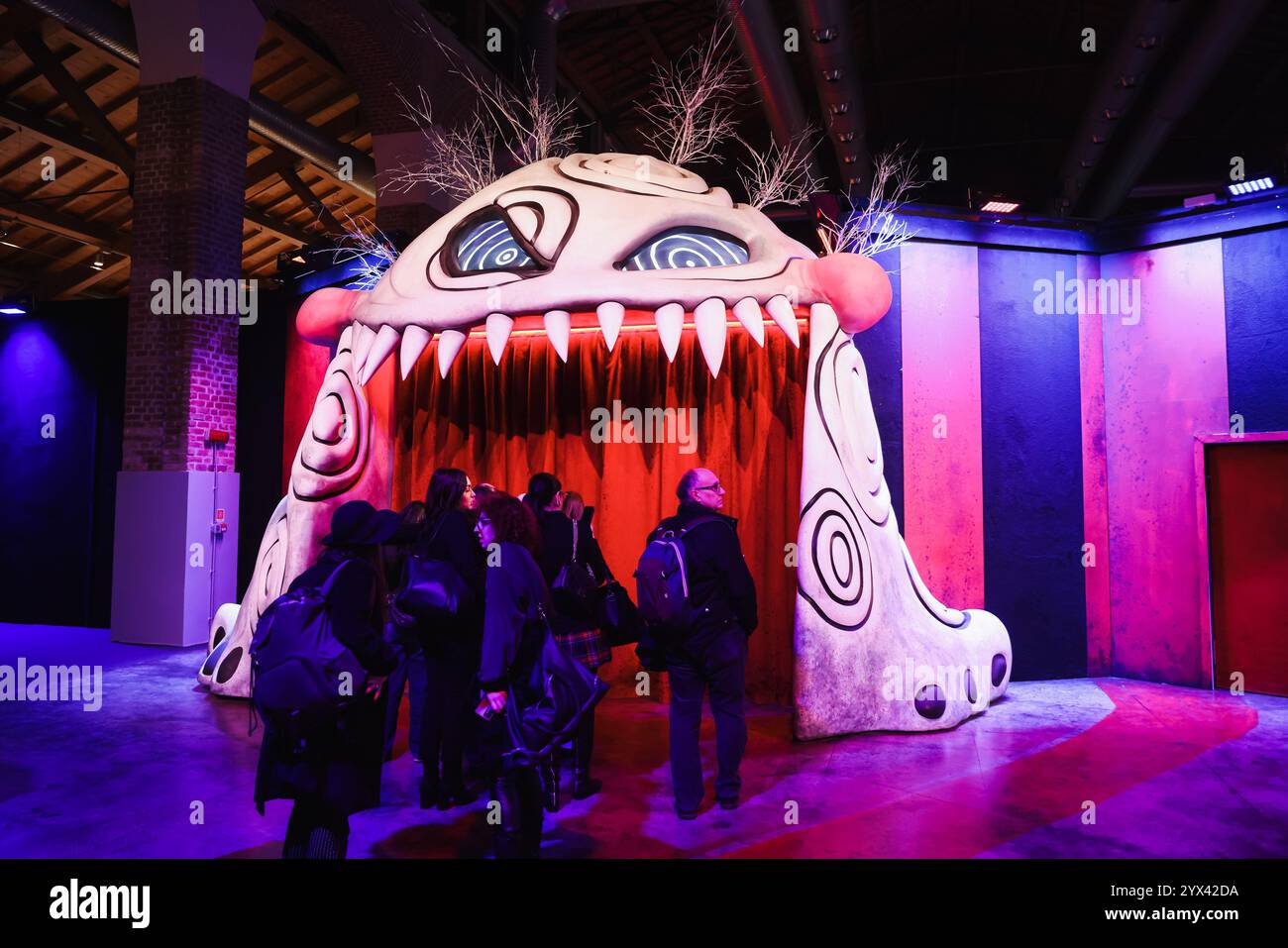 Milan, Italy. 12th Dec, 2024. Milan, The opening of the immersive ...