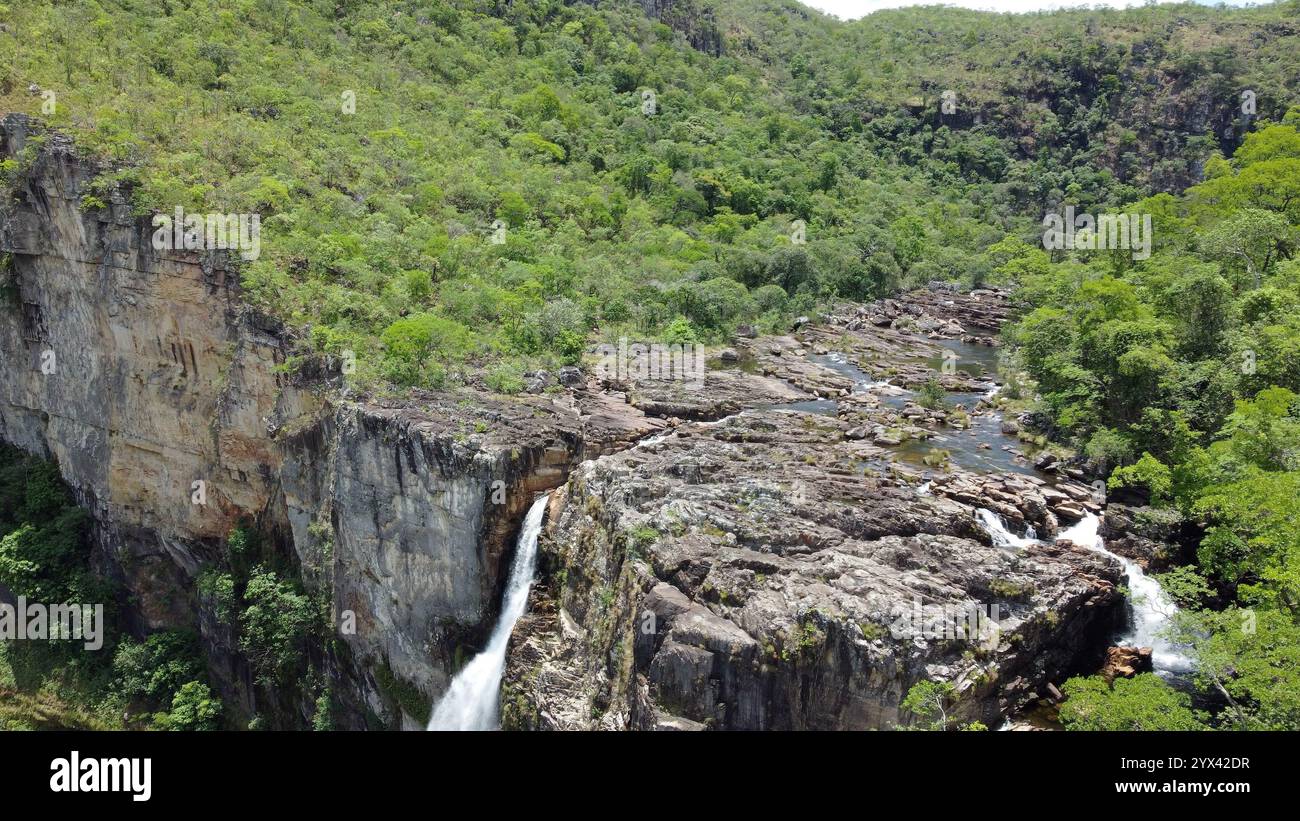The Saltos do Rio Preto, two stunning waterfalls, known as Saltos, are ...