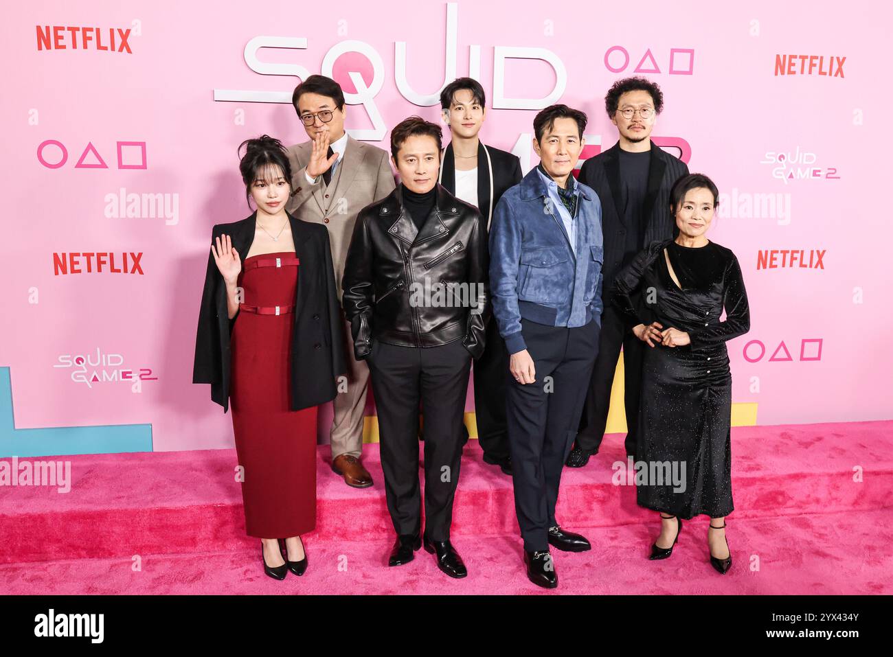 LOS ANGELES, CALIFORNIA, USA - DECEMBER 12: Jo Yu-ri, Lee Seo-hwan, Lee ...