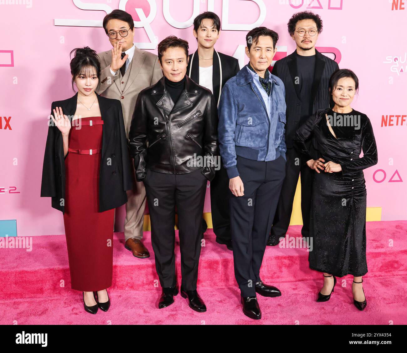 LOS ANGELES, CALIFORNIA, USA - DECEMBER 12: Jo Yu-ri, Lee Seo-hwan, Lee ...