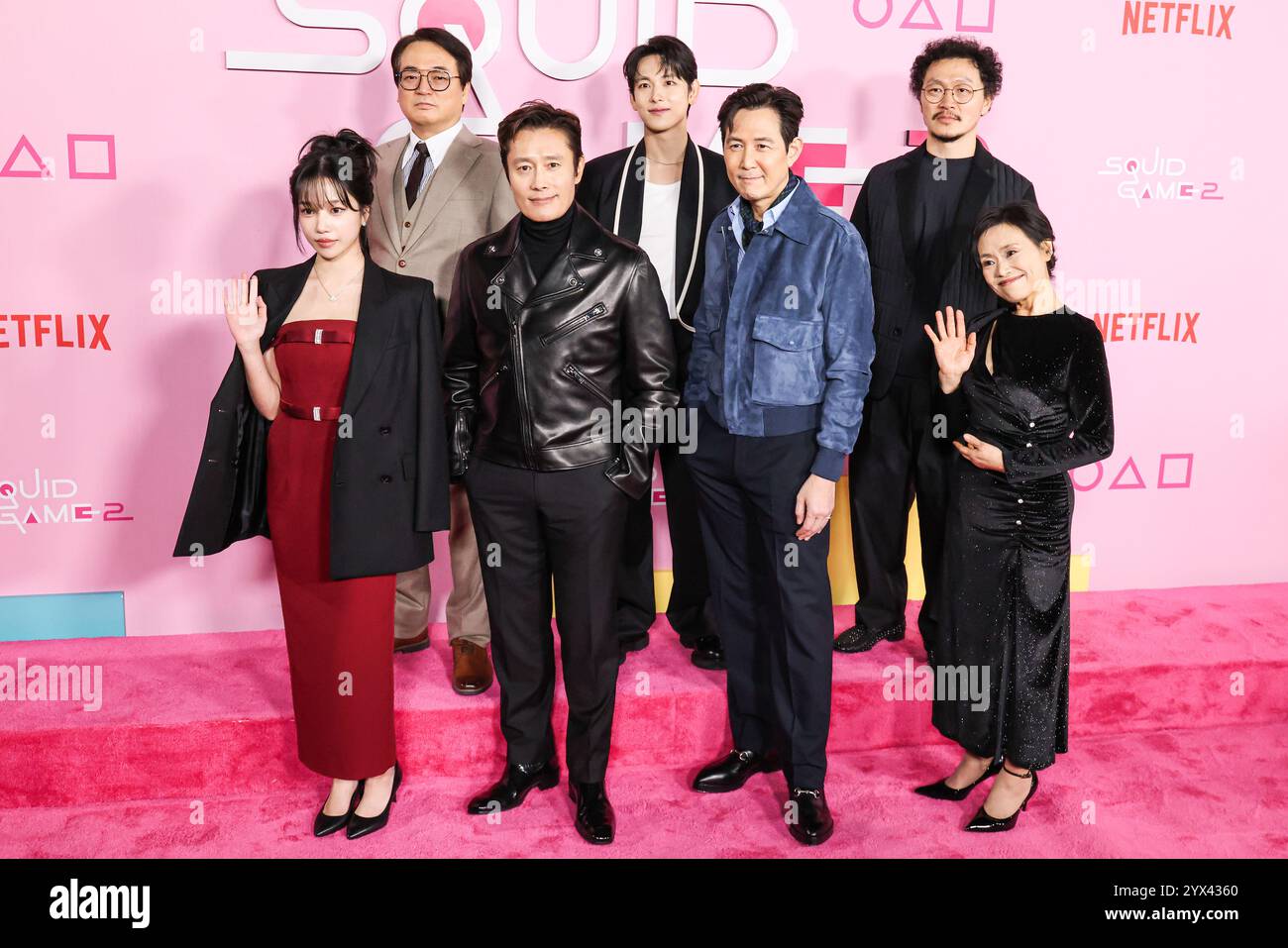 LOS ANGELES, CALIFORNIA, USA - DECEMBER 12: Jo Yu-ri, Lee Seo-hwan, Lee ...