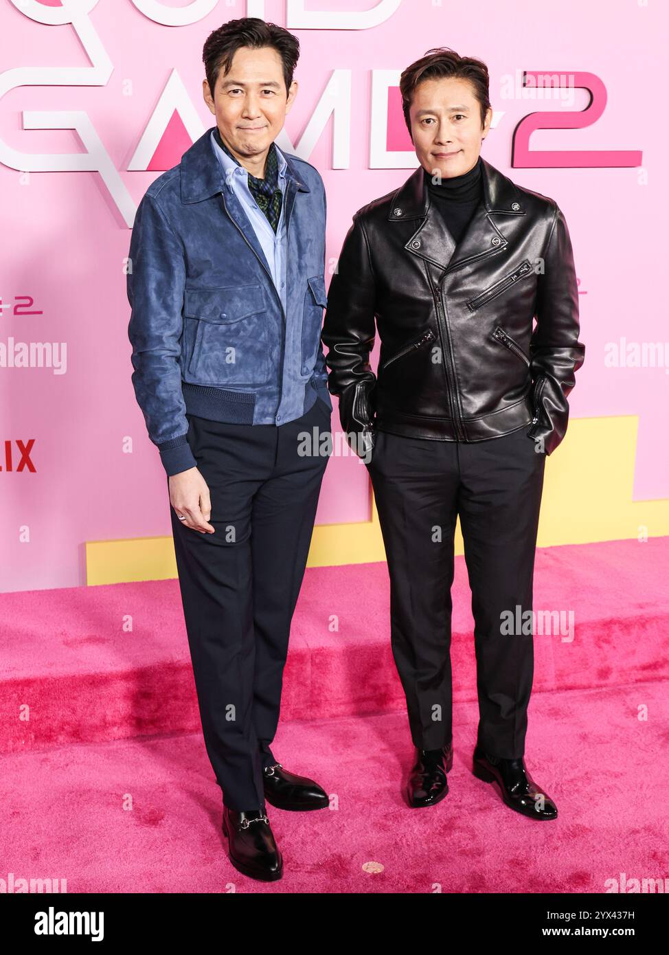 LOS ANGELES, CALIFORNIA, USA - DECEMBER 12: Lee Jung-jae and Lee Byung-hun arrive at the Los ...