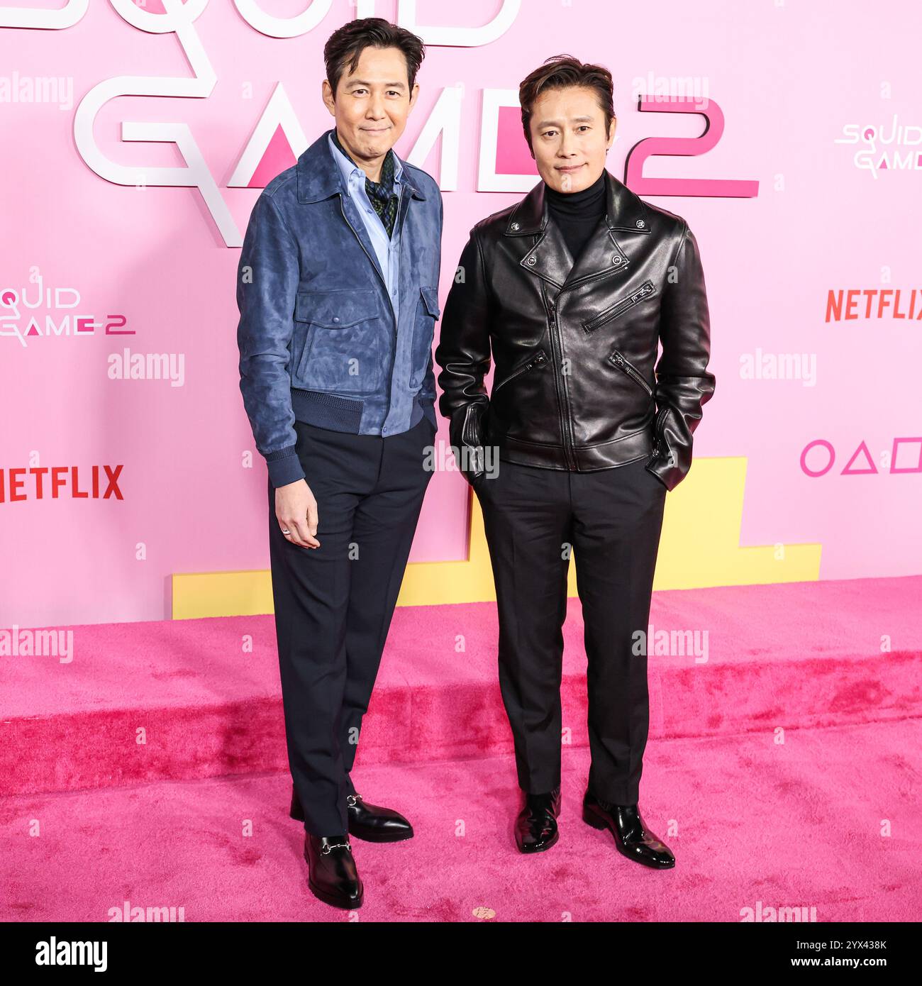 LOS ANGELES, CALIFORNIA, USA - DECEMBER 12: Lee Jung-jae and Lee Byung ...