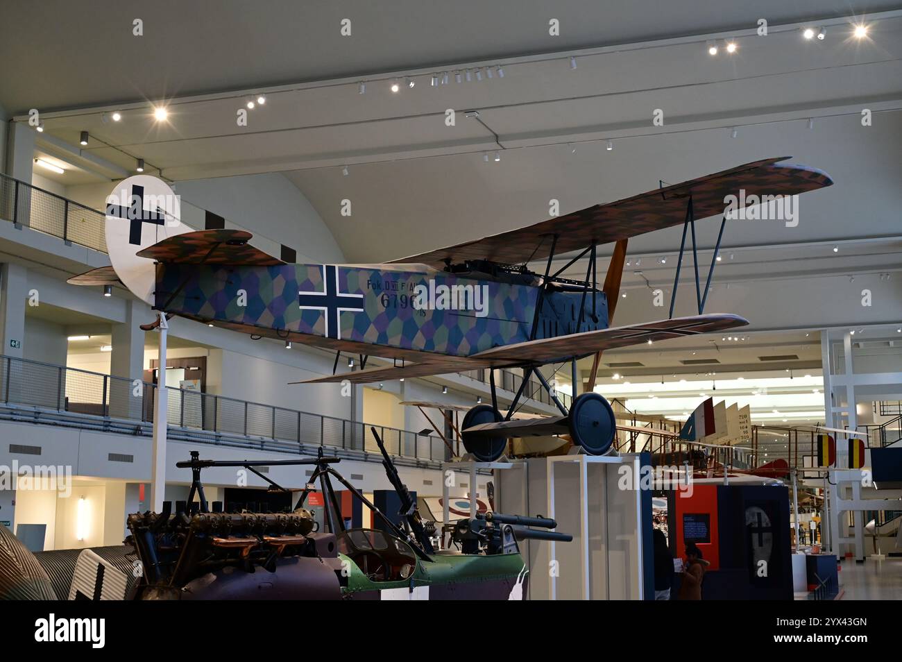 Fokker D.VII at the Musée de l'Air et de l'Espace Stock Photo - Alamy