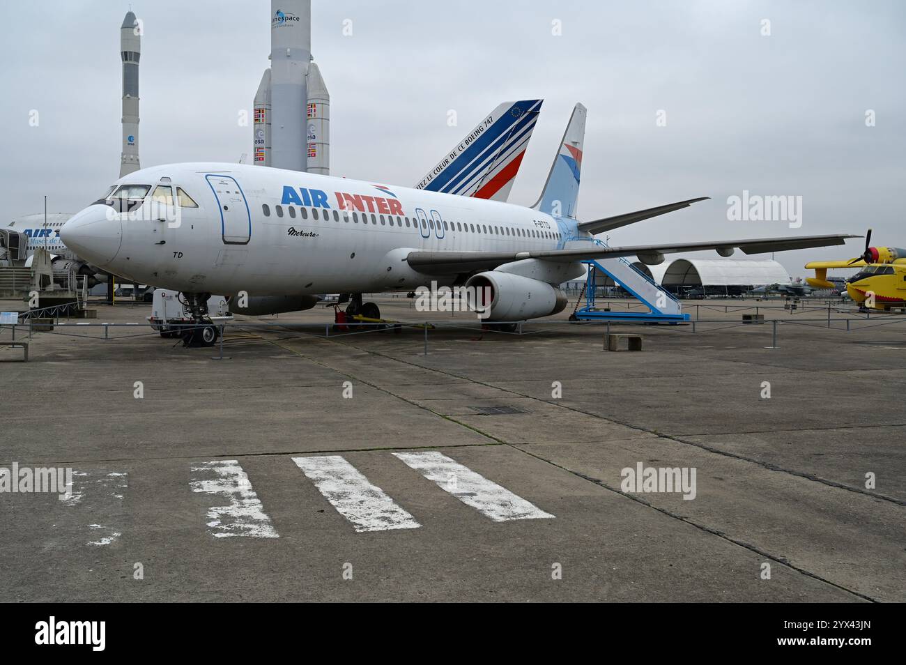 Air Inter Dassault Mercure 100 at the Musée de l'Air et de l'Espace ...