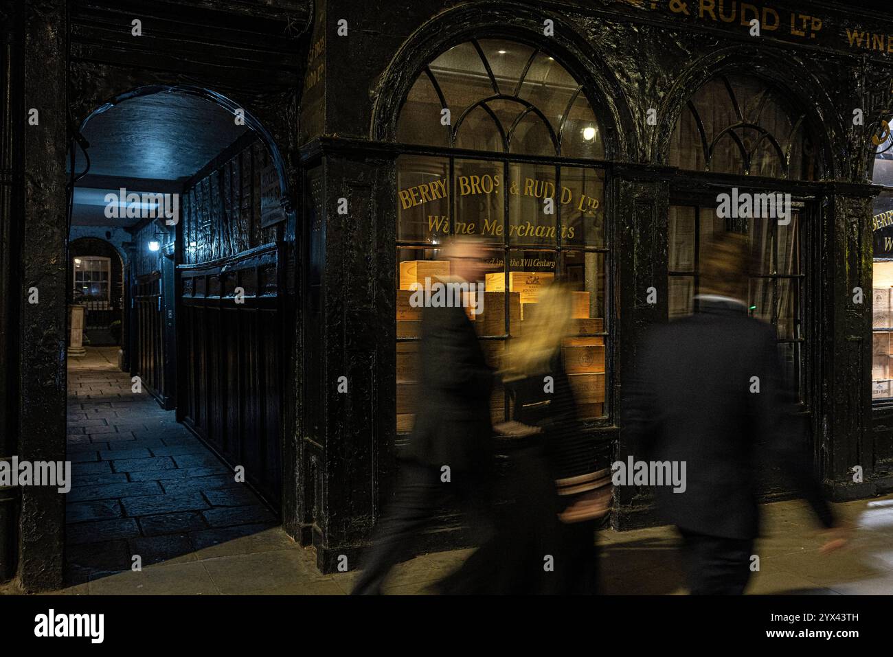 Exterior of Berry Bros. & Rudd wine and spirits merchant in London ...