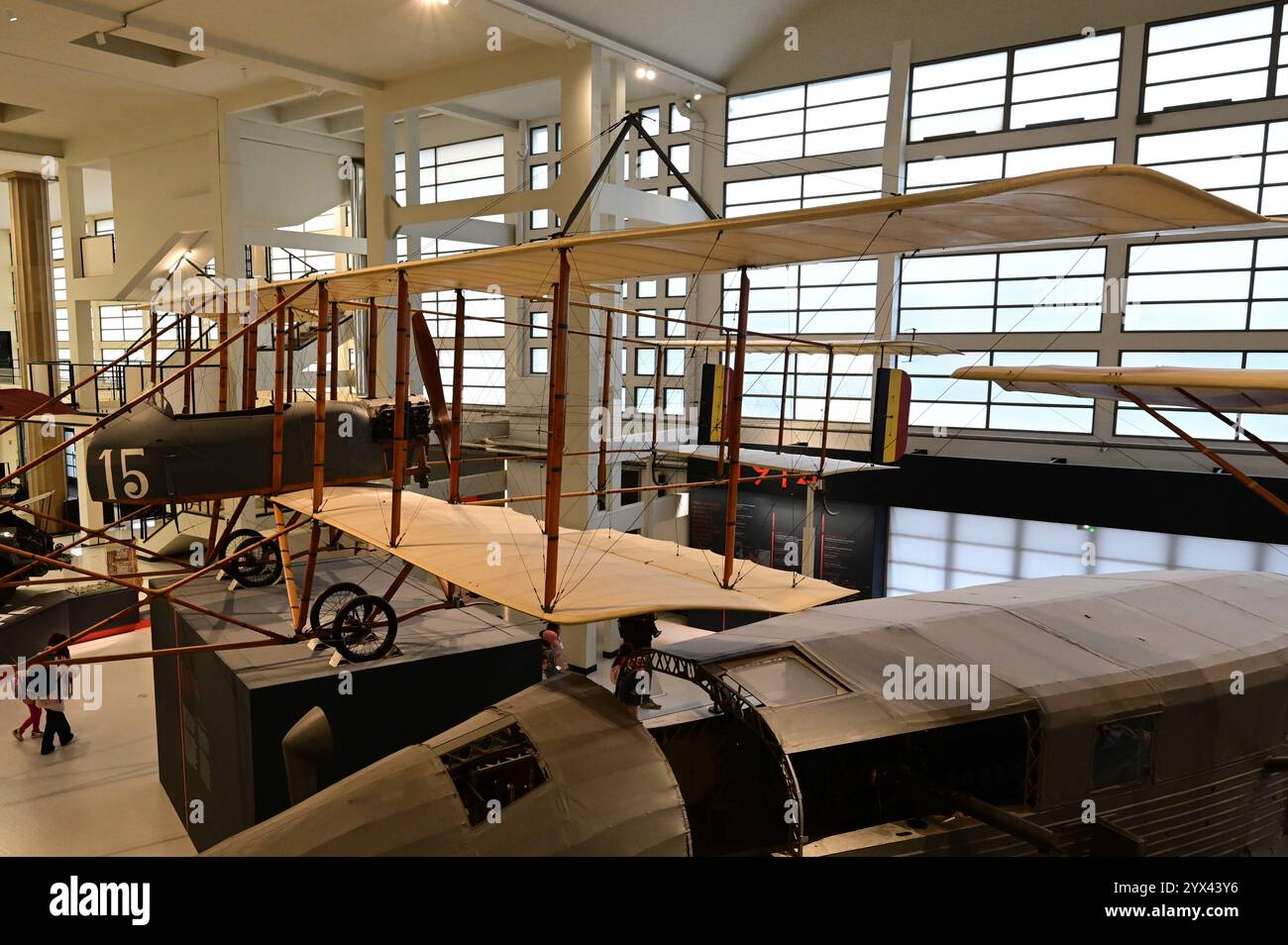 Maurice Farman MF.7 Longhorn at the Musée de l'Air et de l'Espace Stock ...