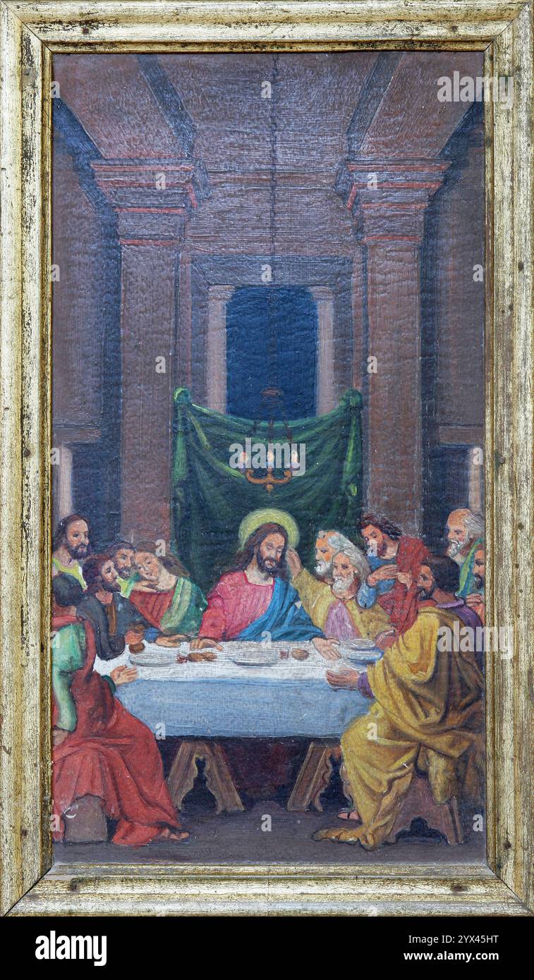 The Last Supper, altarpiece on the altar of the Ascension of the Lord ...