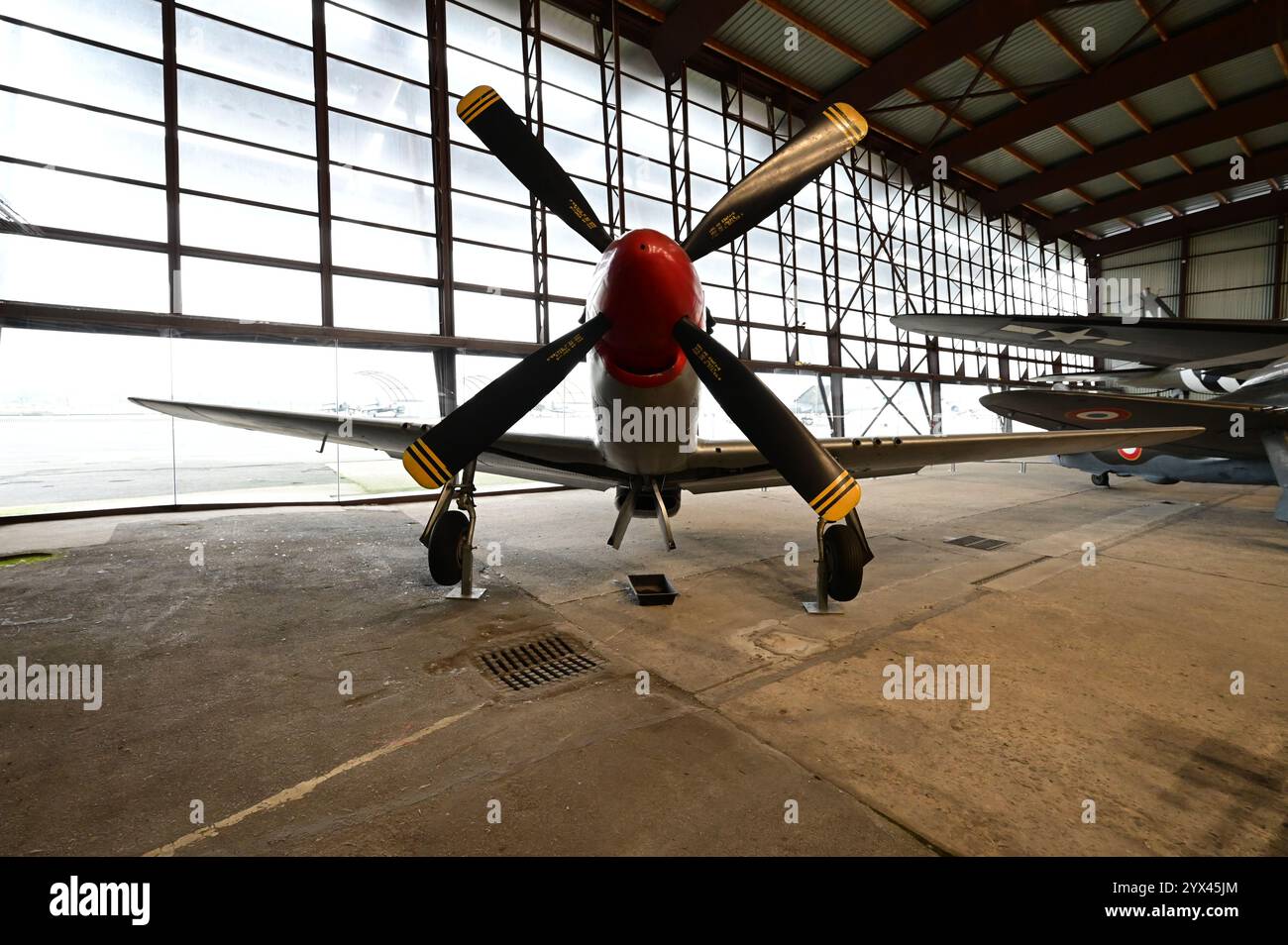 Supermarine Spitfire Mk XVI at the Musée de l'Air et de l'Espace Stock ...