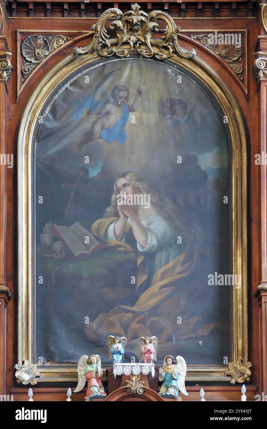 Saint Mary Magdalene, altarpiece on the main altar in the Church of ...