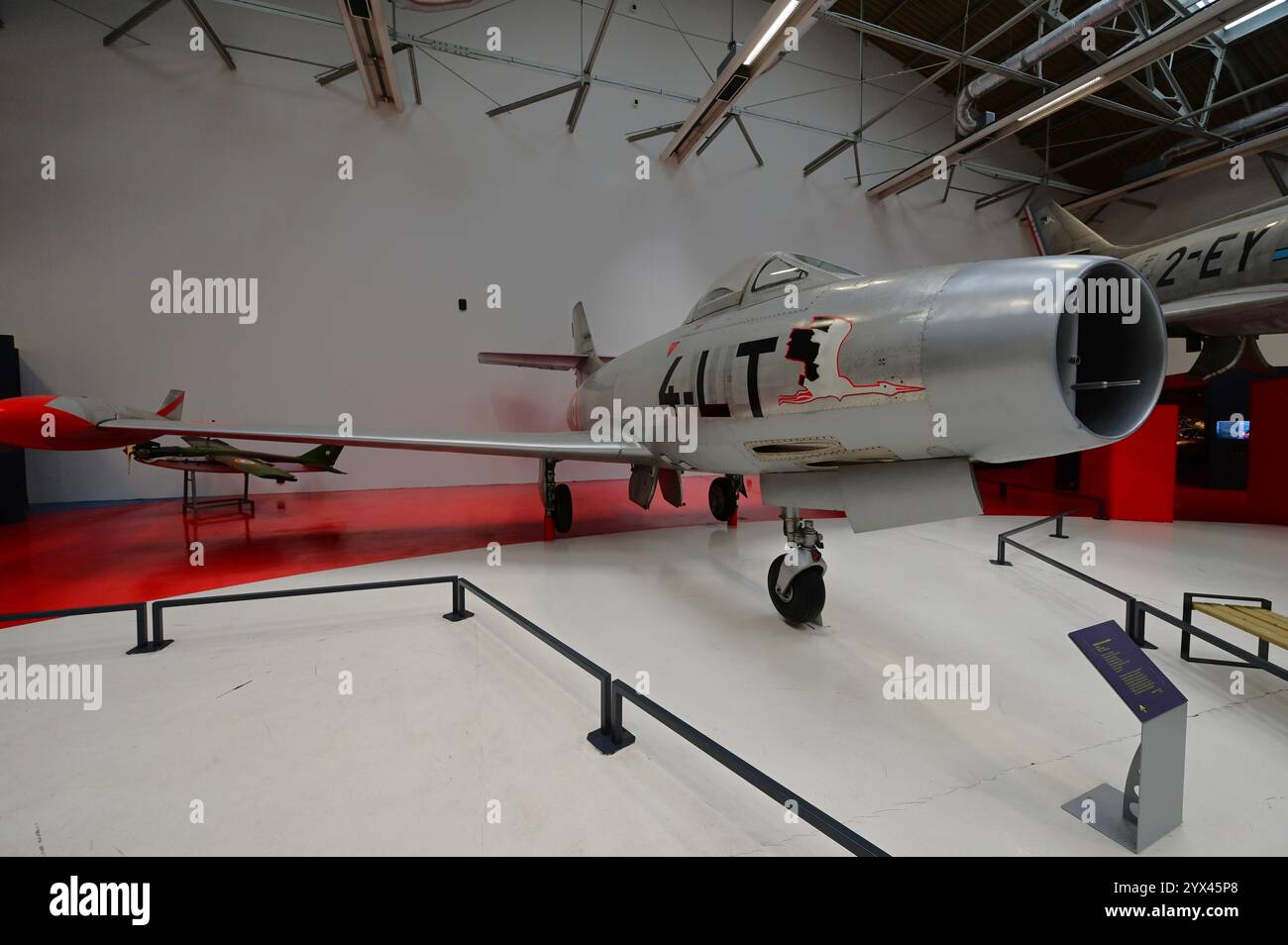 Dassault MD 450 Ouragan at the Musée de l'Air et de l'Espace Stock ...