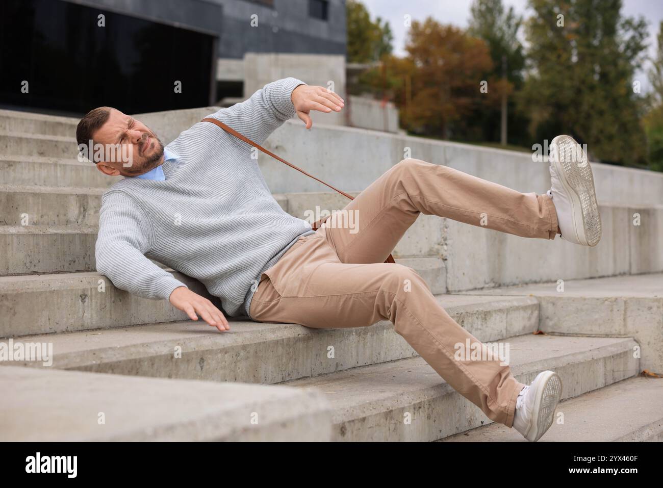 Tripping falling stairs hi-res stock photography and images - Alamy