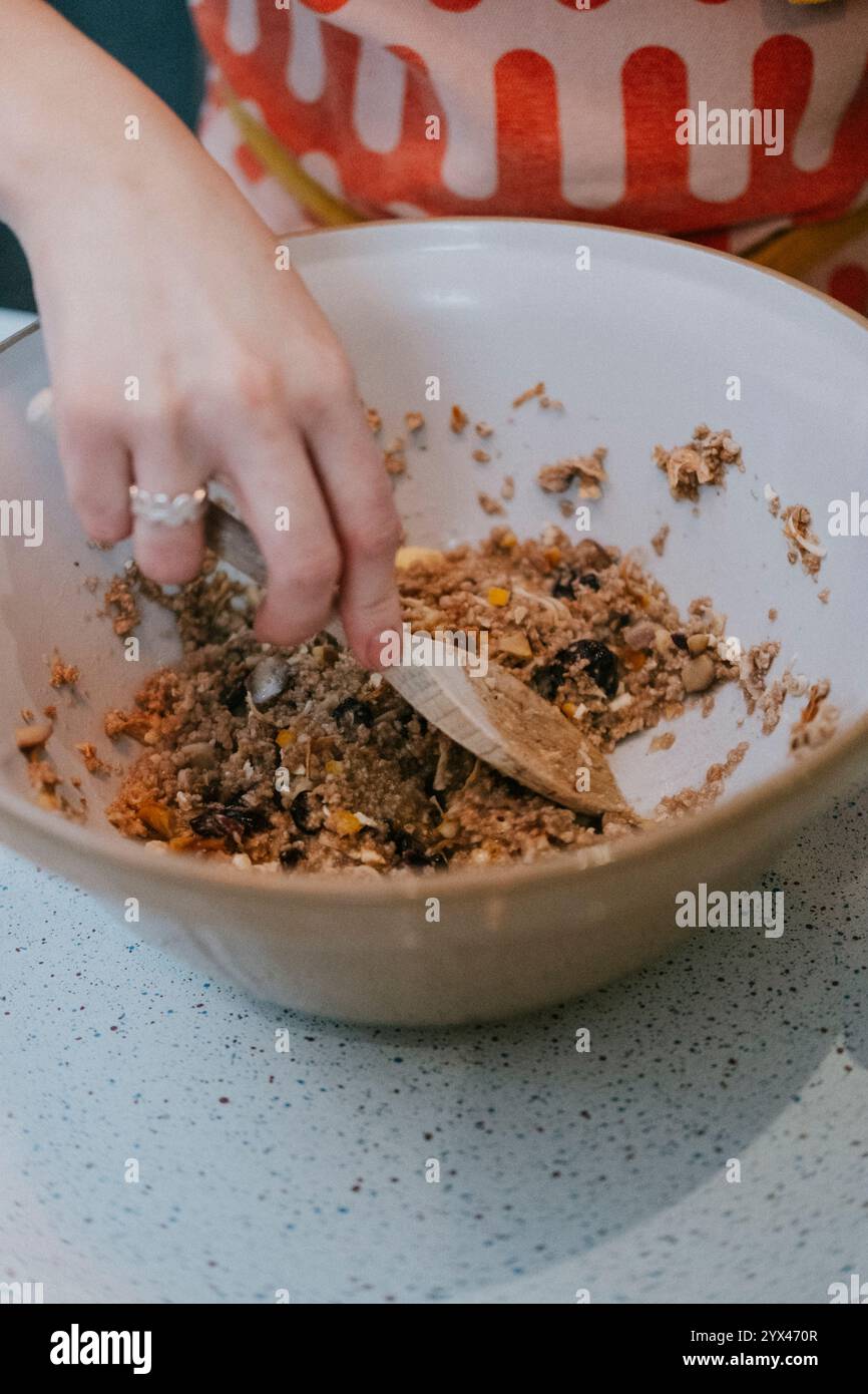 Stirring mixture nuts hi-res stock photography and images - Alamy