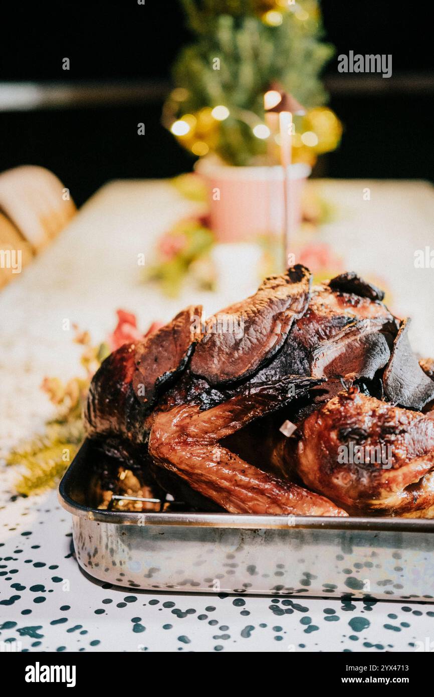 Served table large turkey on hi-res stock photography and images - Alamy