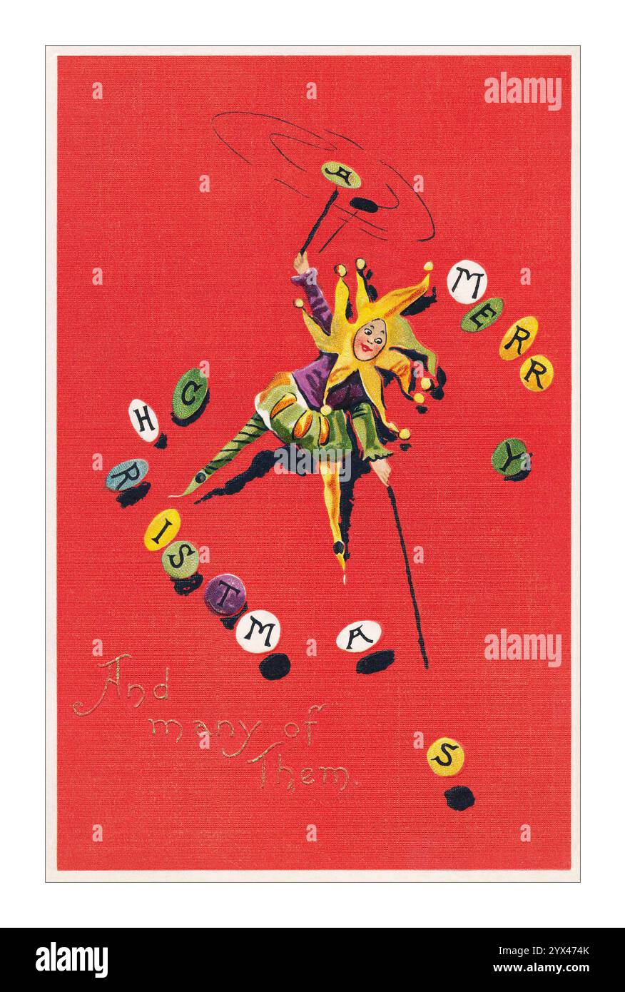 Vintage christmas cards 1920s hi-res stock photography and images - Alamy