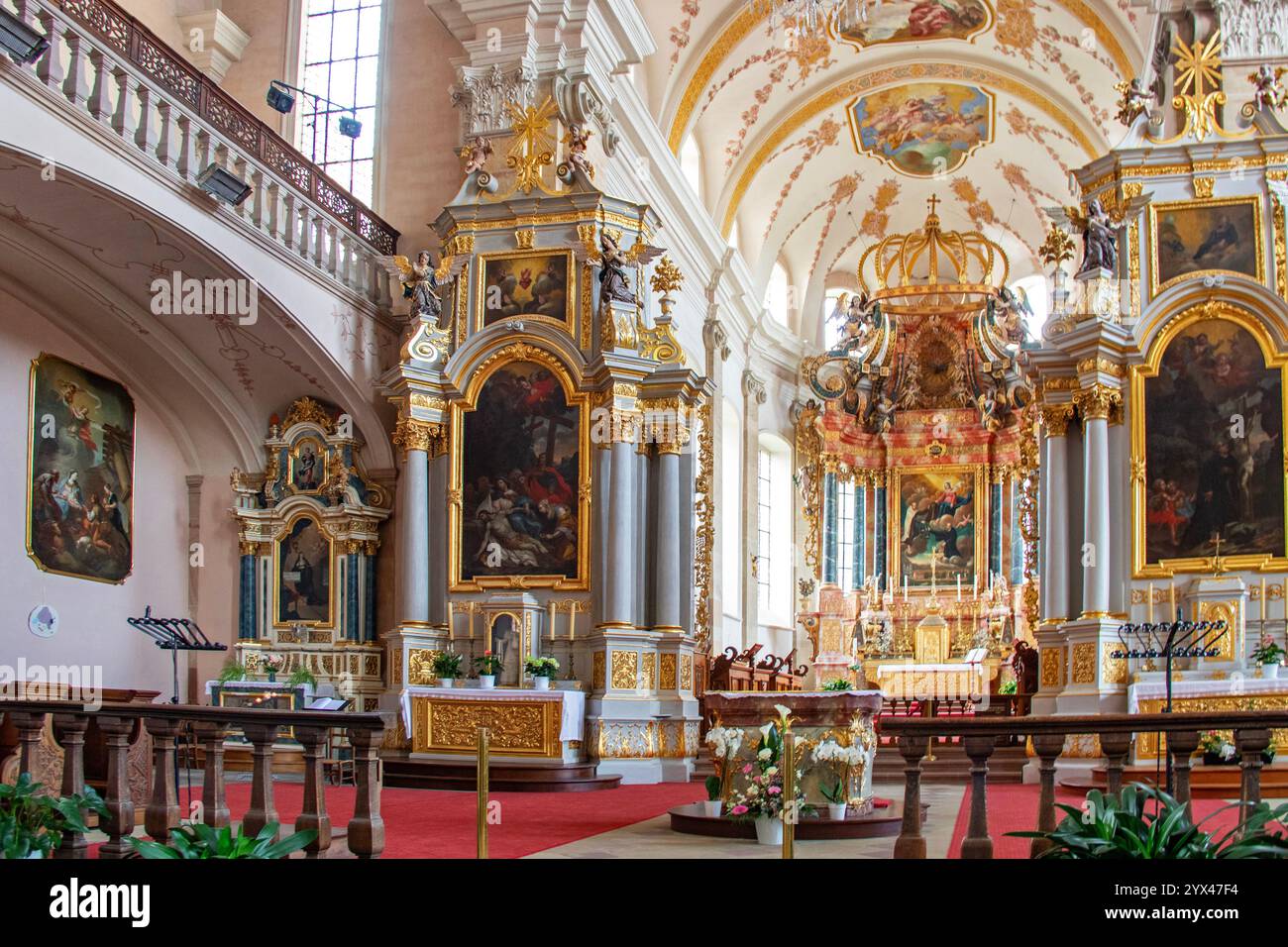 Altar from the Romanesque abbey church of Saint-Maurice in Ebersmunster ...