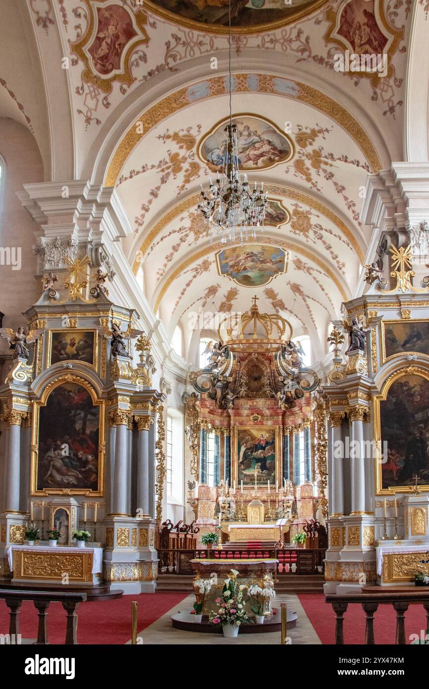 Altar from the Romanesque abbey church of Saint-Maurice in Ebersmunster ...