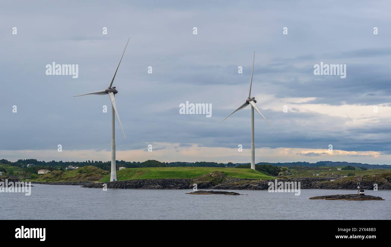 Wind turbines located on hi-res stock photography and images - Alamy