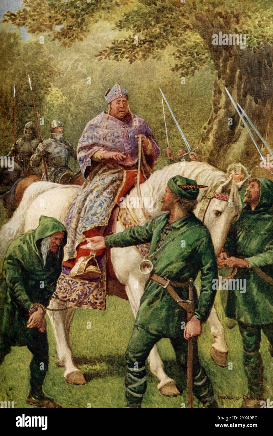 'Robin Hood Meets the Bishop of Hereford', 1932. 'As he was on his ...