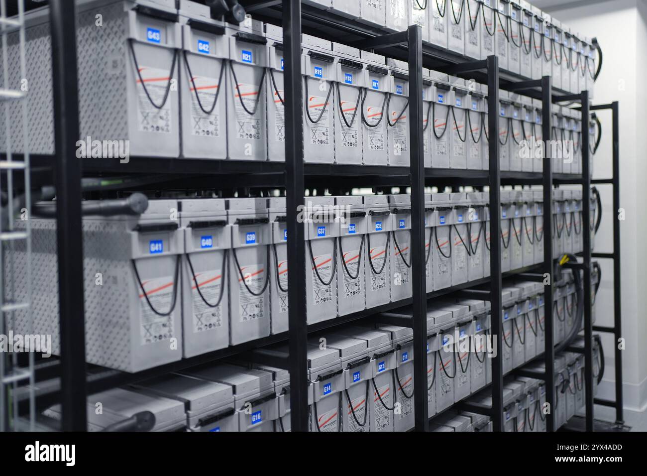 Battery racks hi-res stock photography and images - Alamy
