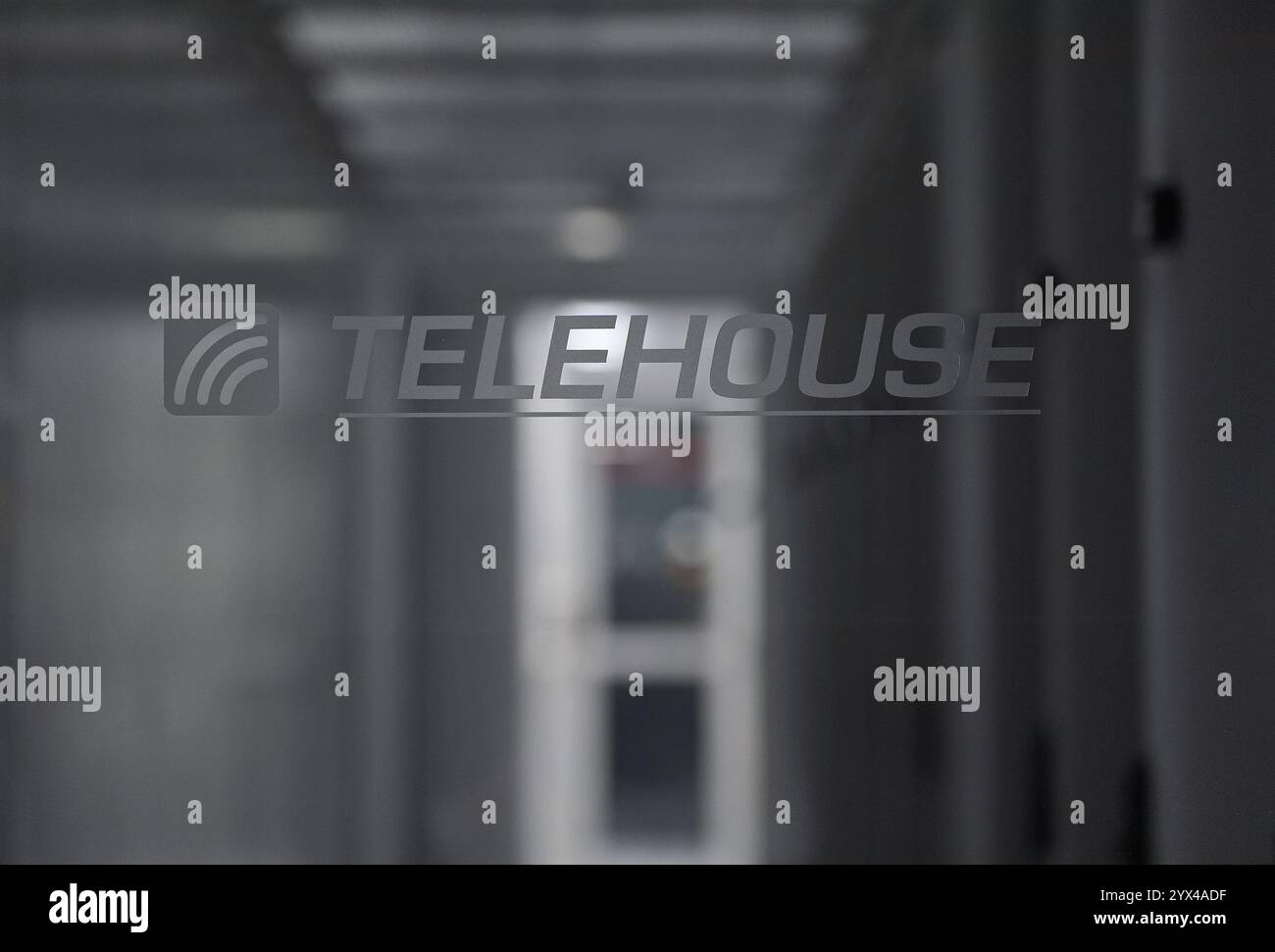 Signage at Telehouse South in London. Picture date: Thursday December ...