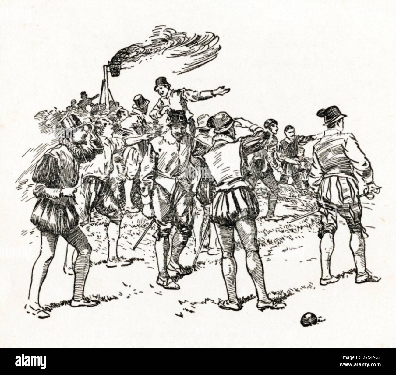 'The Armada in Sight', c1900. Francis Drake was reportedly playing ...