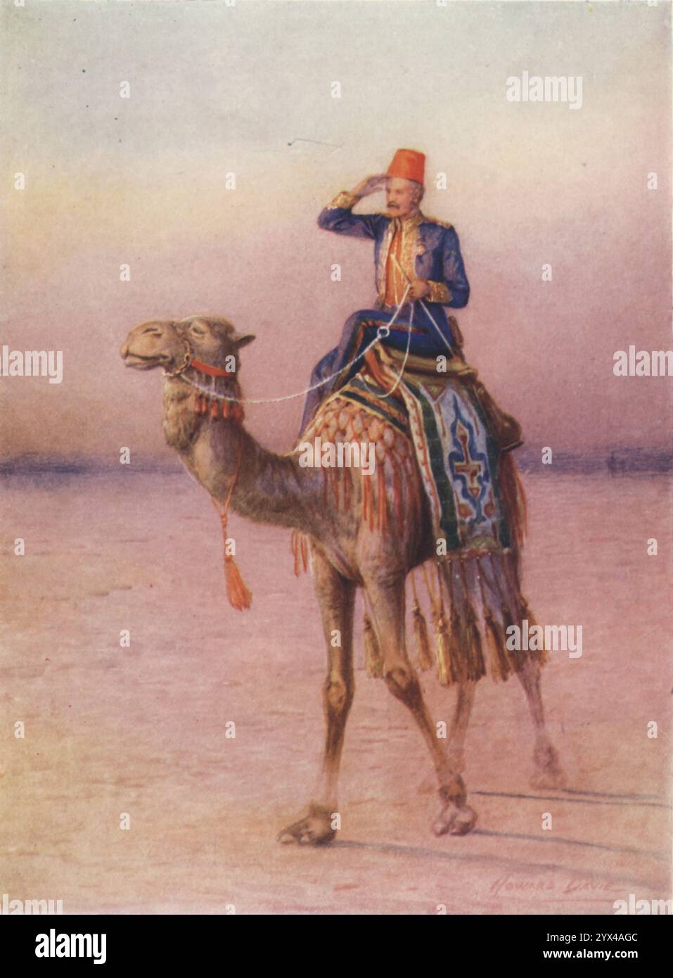 'General Gordon Approaching the City of Dara', c1900. 'A revolt at ...