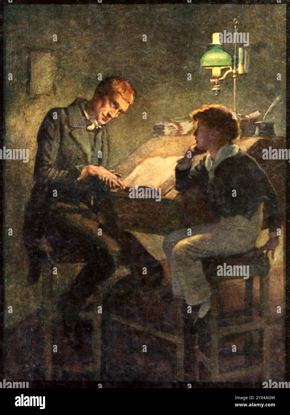 Uriah Heep and David Copperfield, c1900. Characters from "David ...