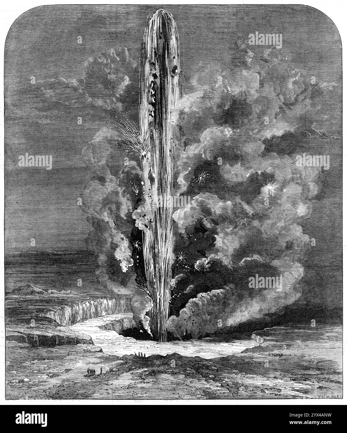 Column black smoke rising above hi-res stock photography and images - Alamy