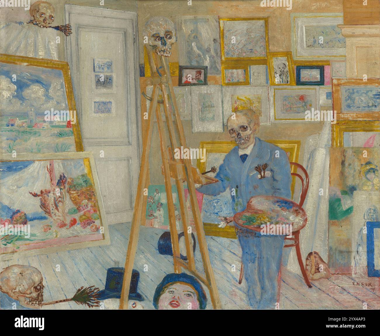 James ensor skeleton hi-res stock photography and images - Alamy