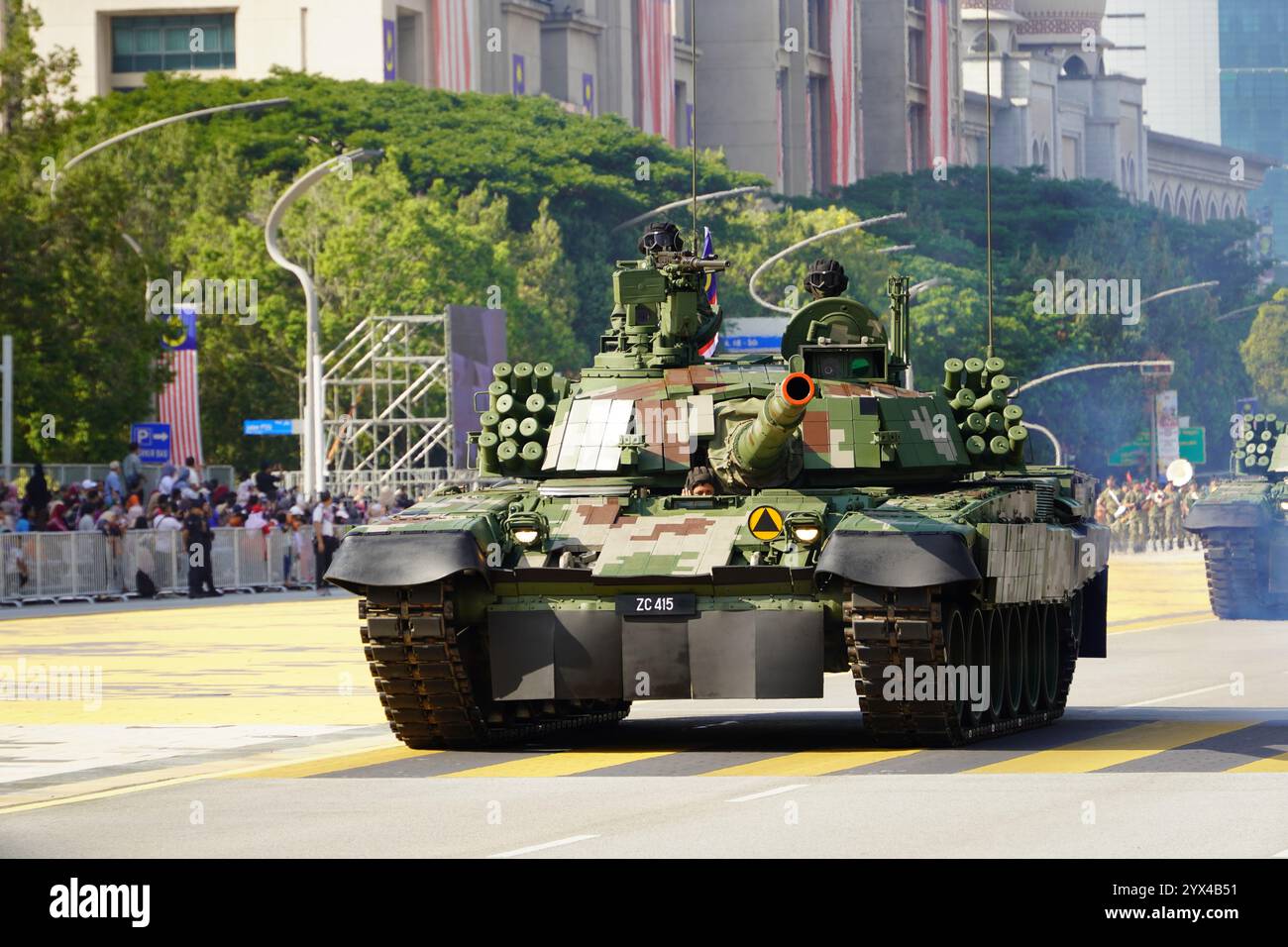The Malaysia Army tank called Pendekar on show in the streets of ...