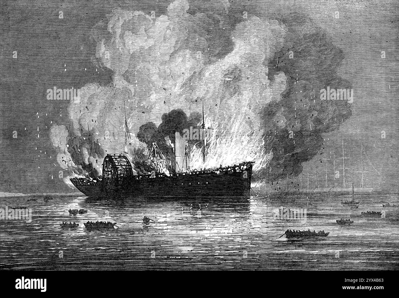 Ship fire survivors hi-res stock photography and images - Alamy