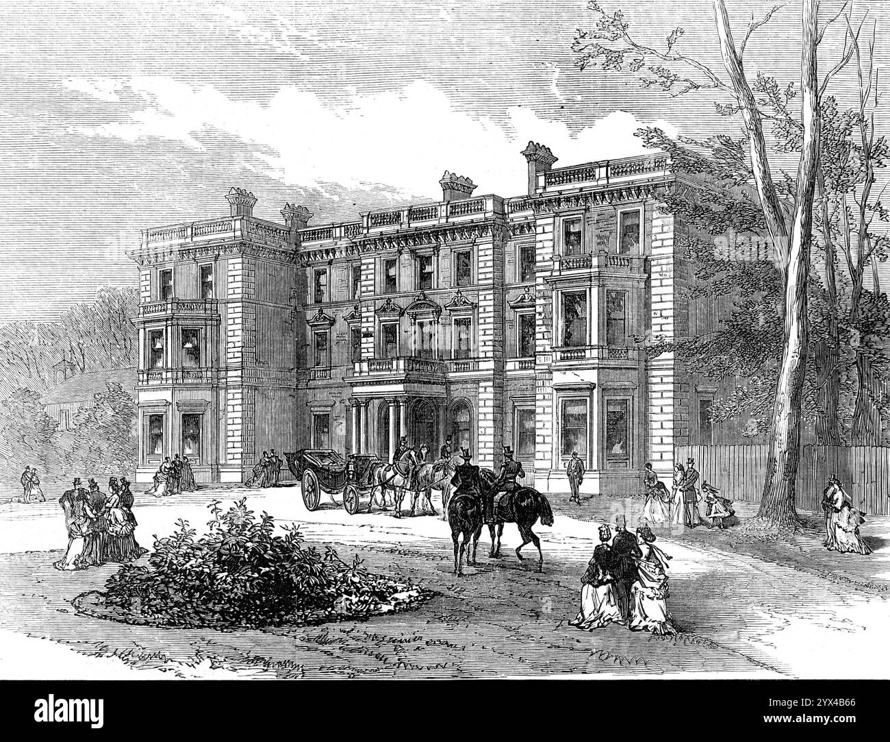 Elveden Hall, Suffolk, 1872. '...seat of the Maharajah Dhuleep Singh ...