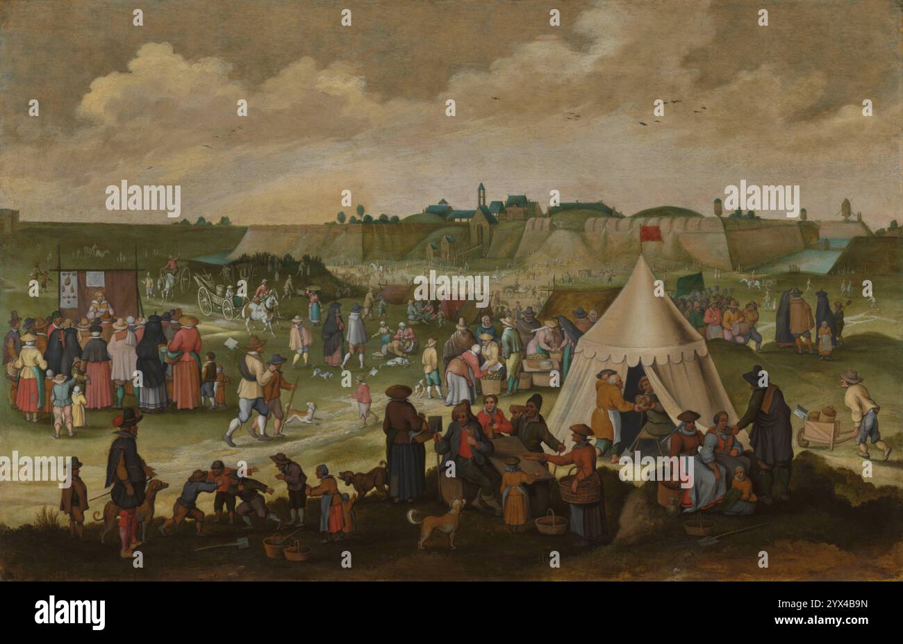 The Antwerp Castle Demolished in 1577, 1st quarter 17th century Stock ...