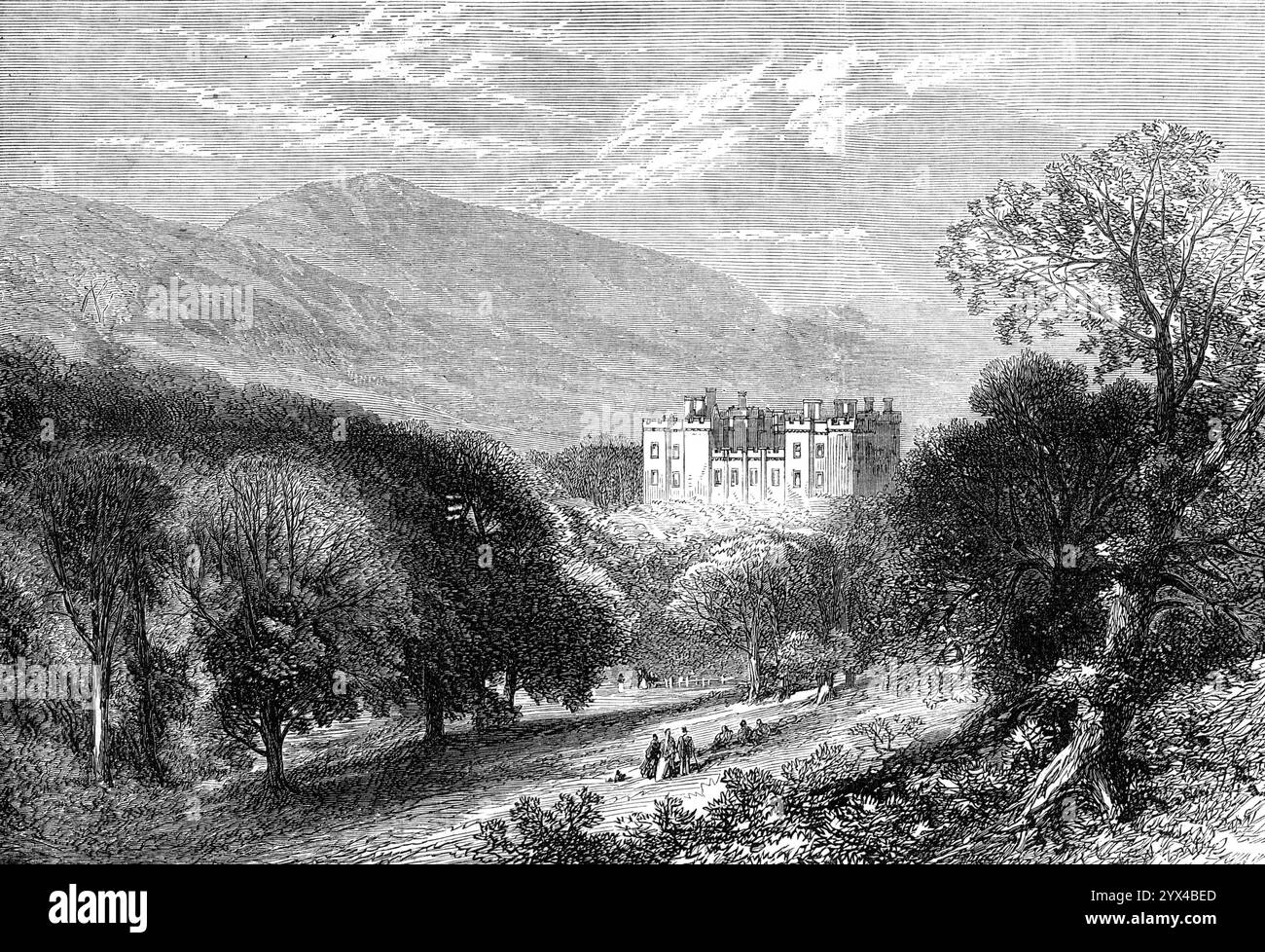 Chillingham Castle, Northumberland, visited by the Prince and Princess ...