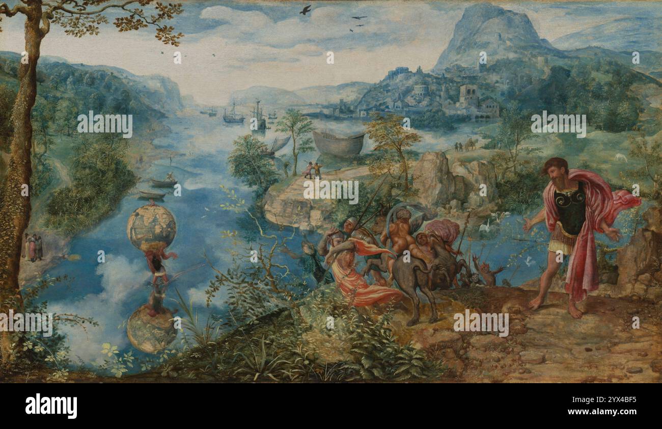The Legend of Saint Christopher, 3rd quarter of the 16th century Stock ...