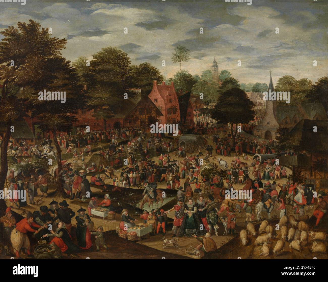 Village Fair, 17th century Stock Photo - Alamy