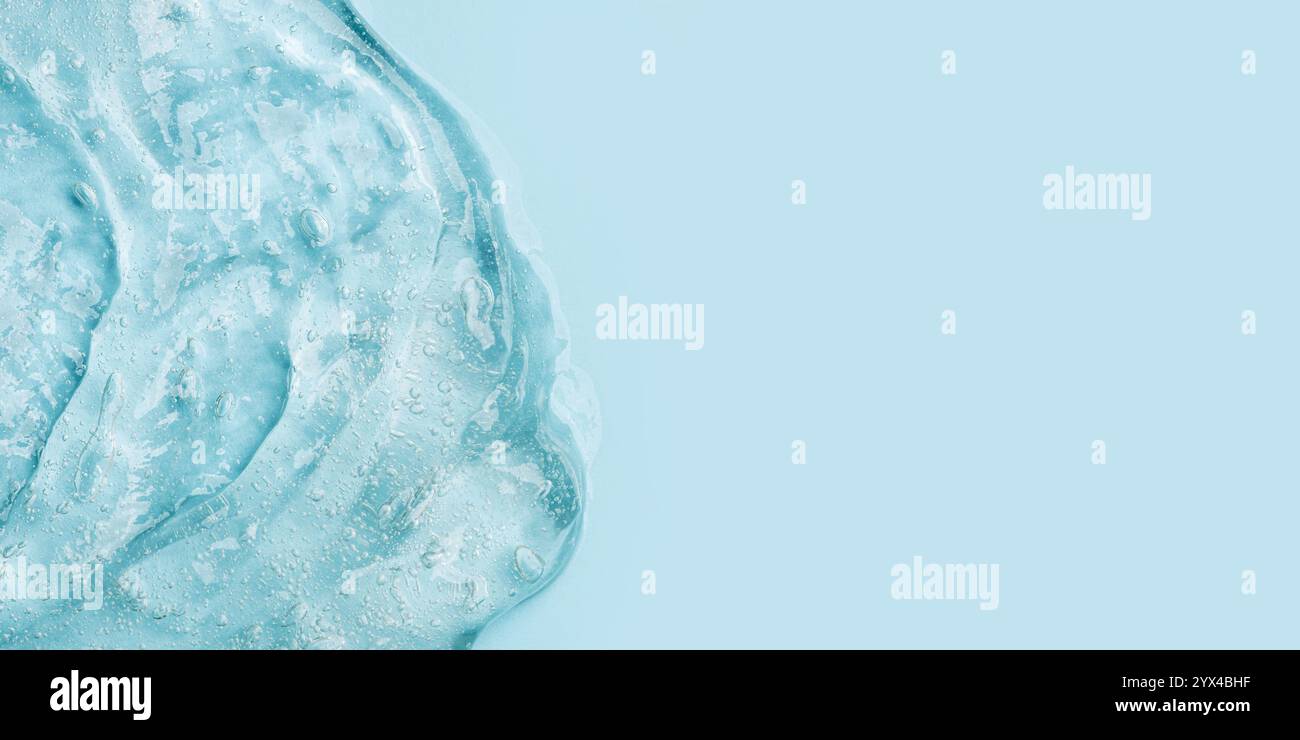Blue transparent viscous liquid hi-res stock photography and images - Alamy