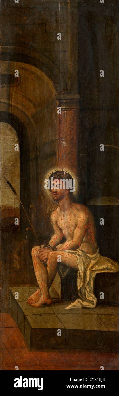 Christ Sitting on the cold Stone, 17th century Stock Photo - Alamy