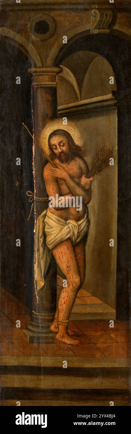 Christ tied to a Column, 17th century Stock Photo - Alamy