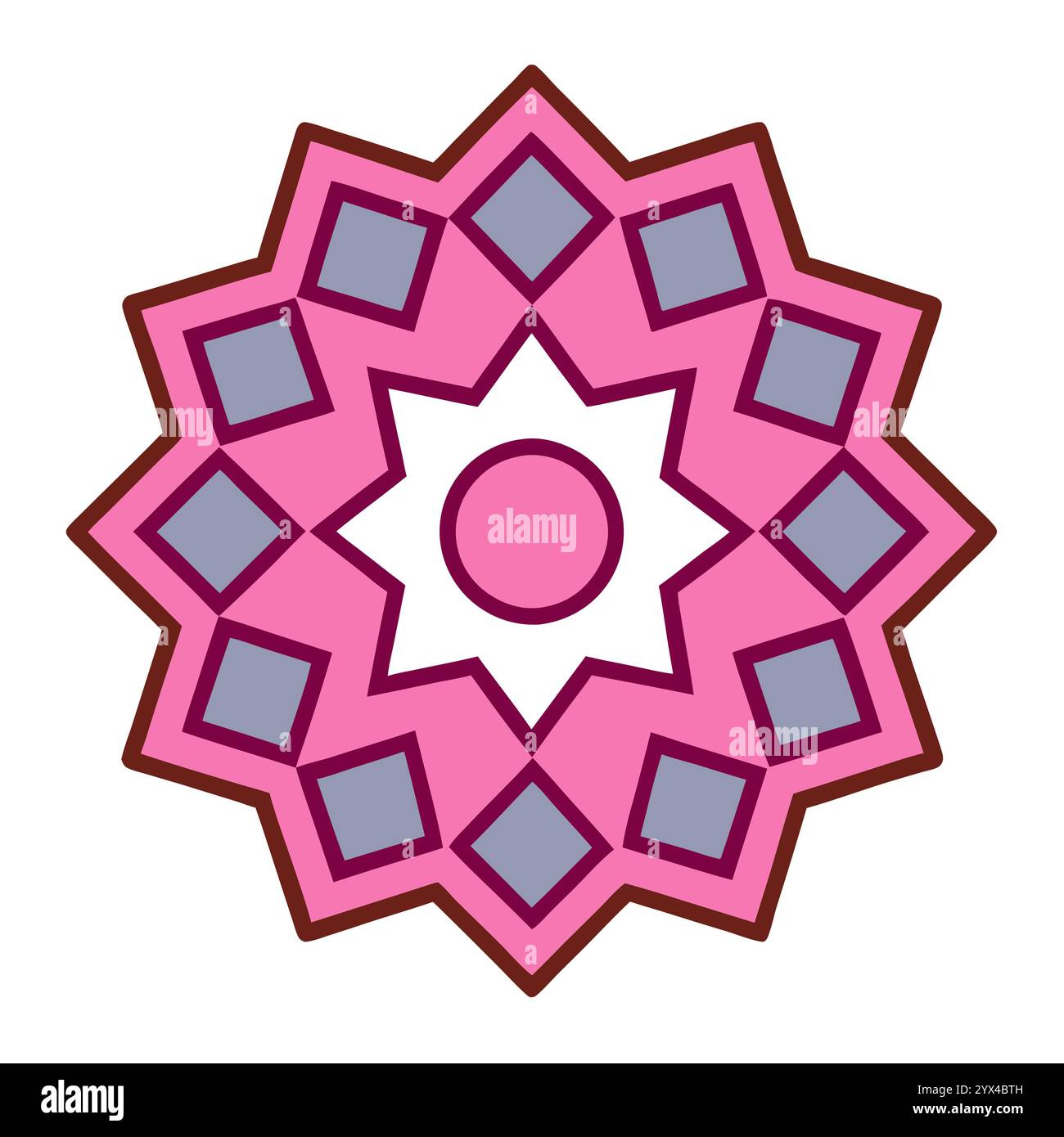 Elegant Islamic Geometric Pattern for Book Covers, Religious Designs ...