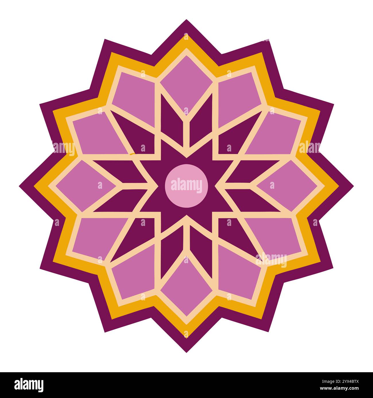 Elegant Islamic Geometric Pattern for Book Covers, Religious Designs ...