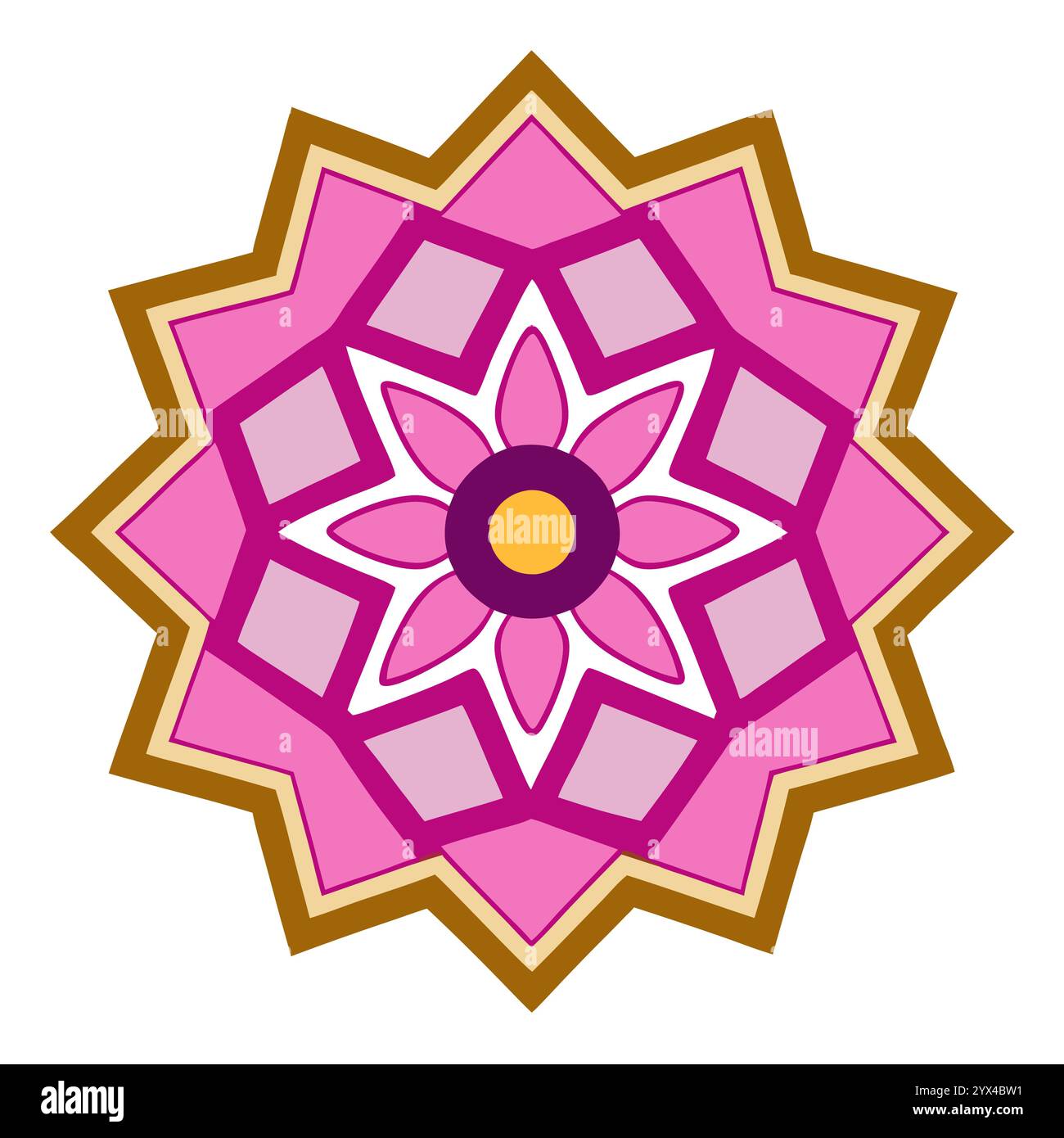 Elegant Islamic Geometric Pattern for Book Covers, Religious Designs ...
