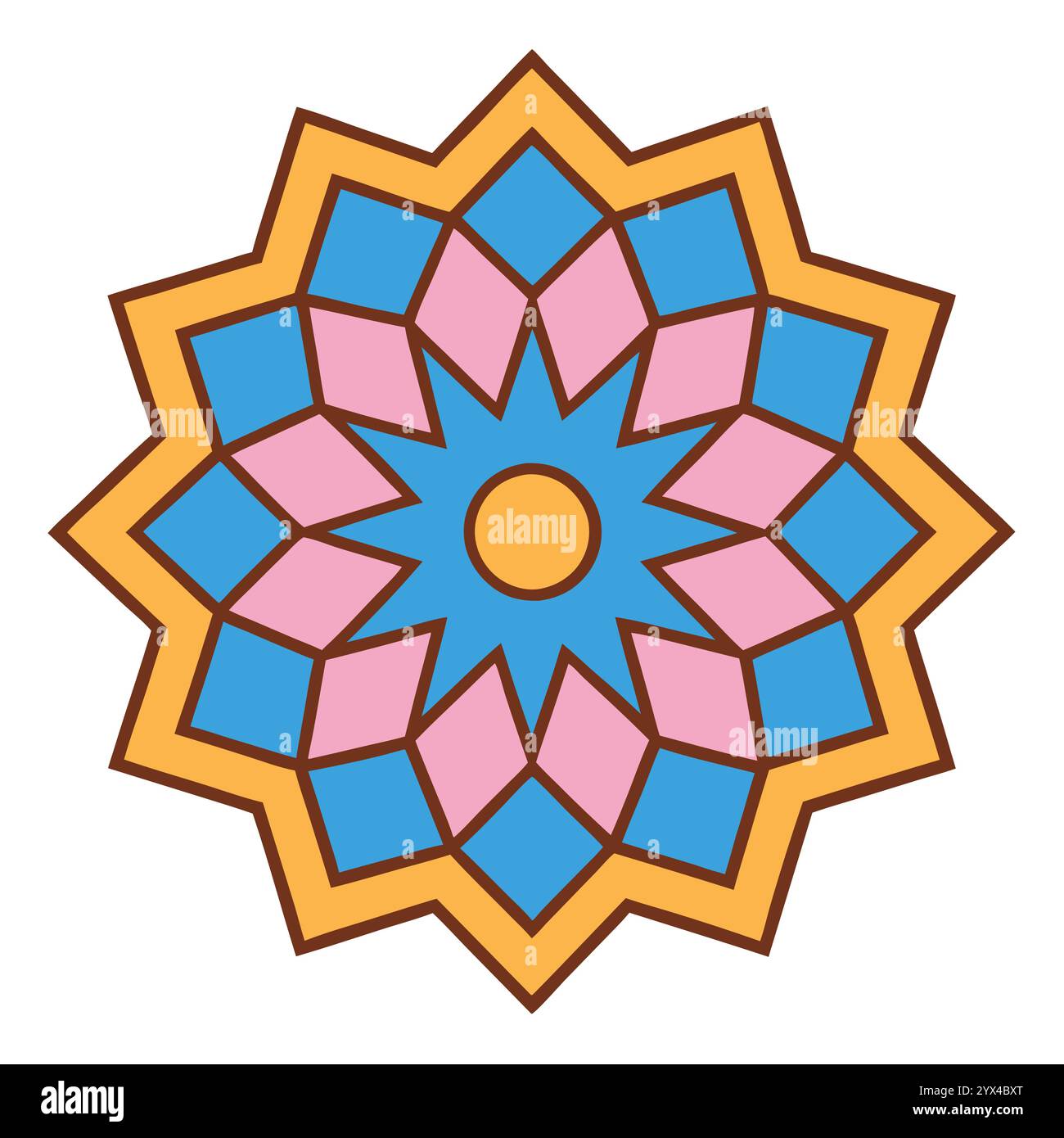 Elegant Islamic Geometric Pattern for Book Covers, Religious Designs ...