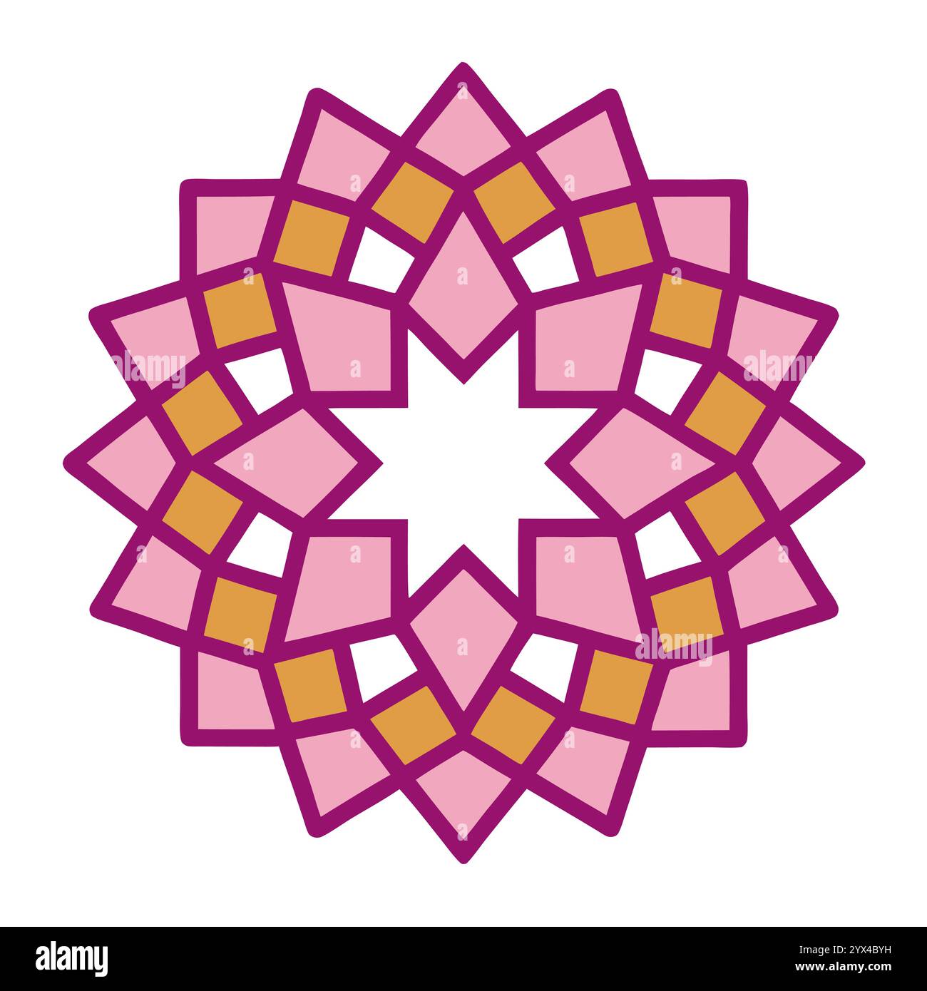 Elegant Islamic Geometric Pattern for Book Covers, Religious Designs ...