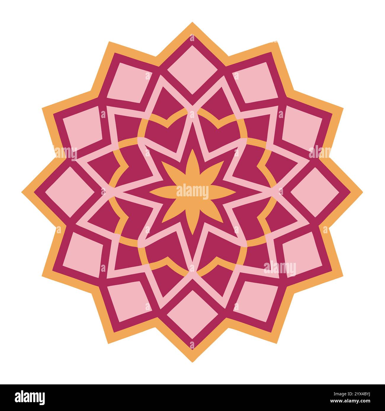 Elegant Islamic Geometric Pattern for Book Covers, Religious Designs ...