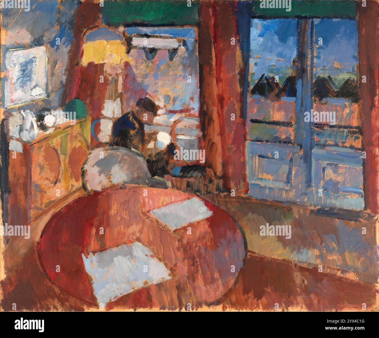 Interior with Embroiderer, 1915 Stock Photo - Alamy