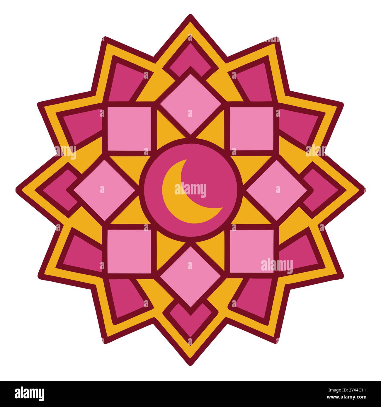Elegant Islamic Geometric Pattern for Book Covers, Religious Designs ...