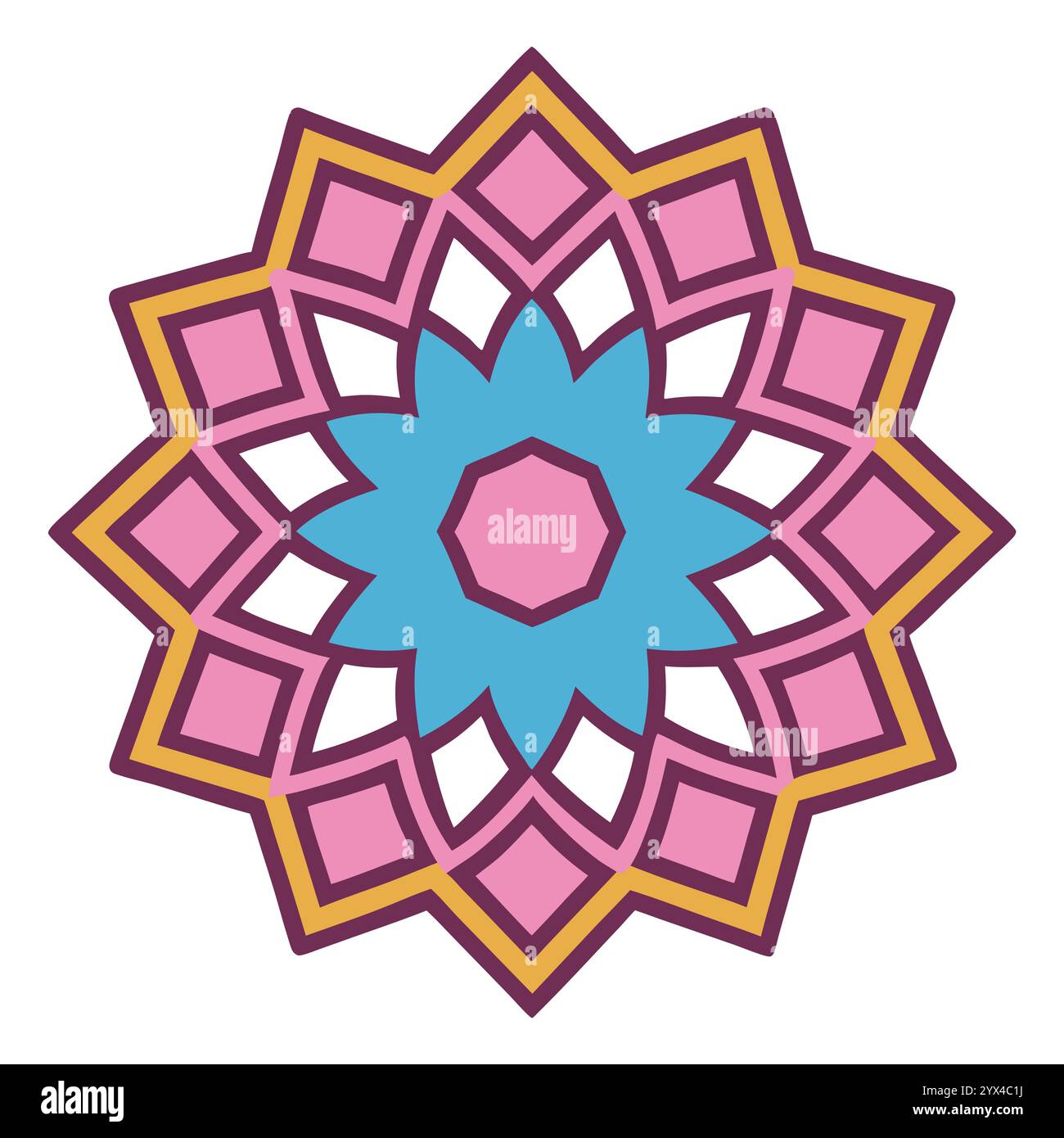 Elegant Islamic Geometric Pattern for Book Covers, Religious Designs ...